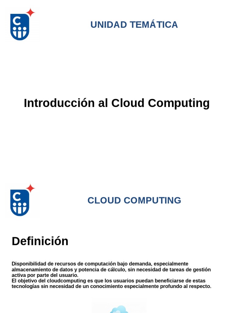 Introducción al Cloud Computing | PDF | Computación en la nube | Servicios web de Amazon