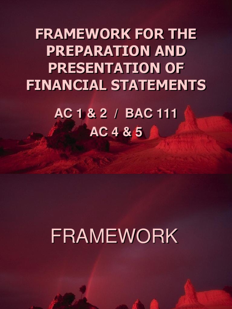 Financial Statements Preparation Framework | PDF | International ...