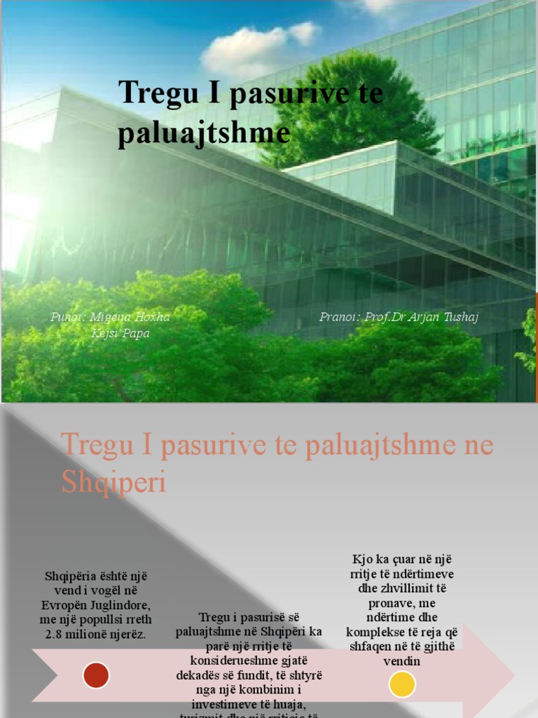 Tregu I Pasurive Te Paluajtshme | PDF
