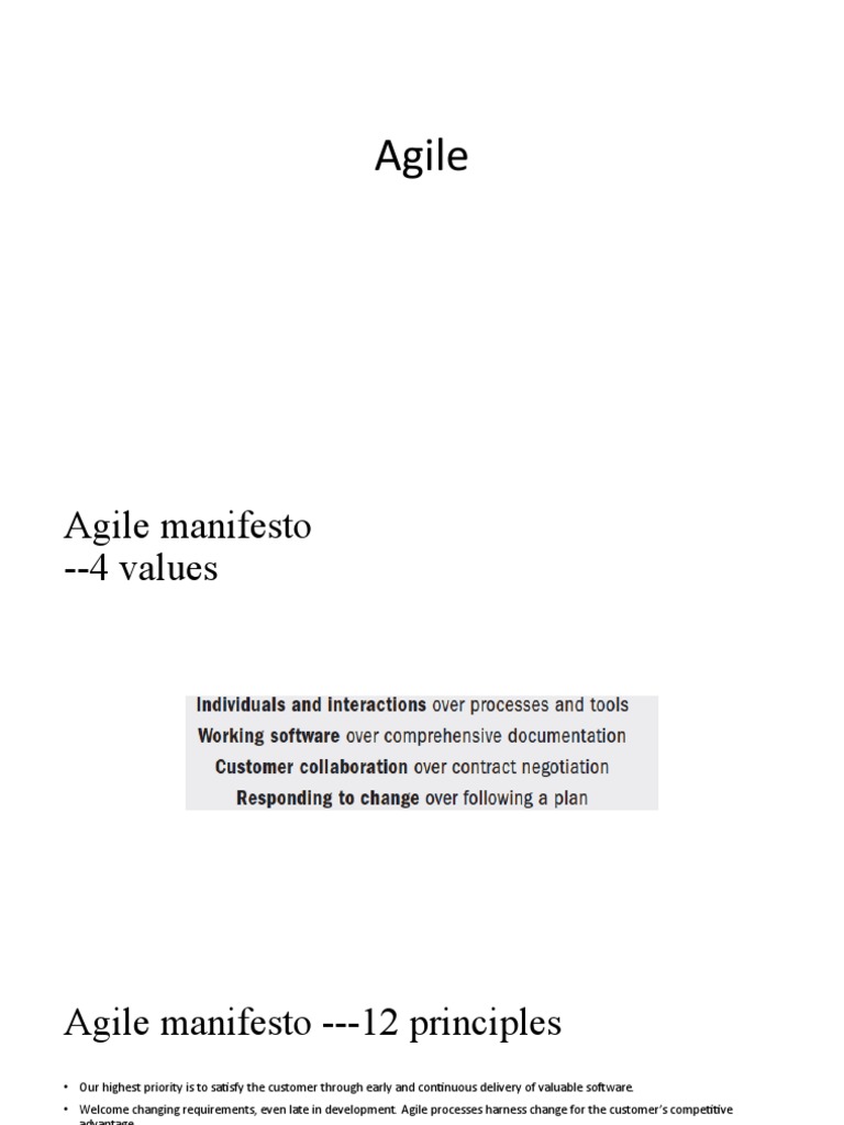 Manifesto | PDF | Agile Software Development | Computing