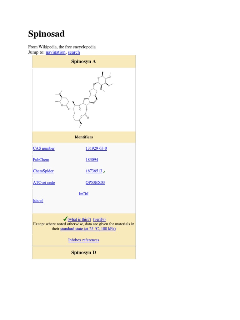 Spinosad | Wikipedia | Insecticide