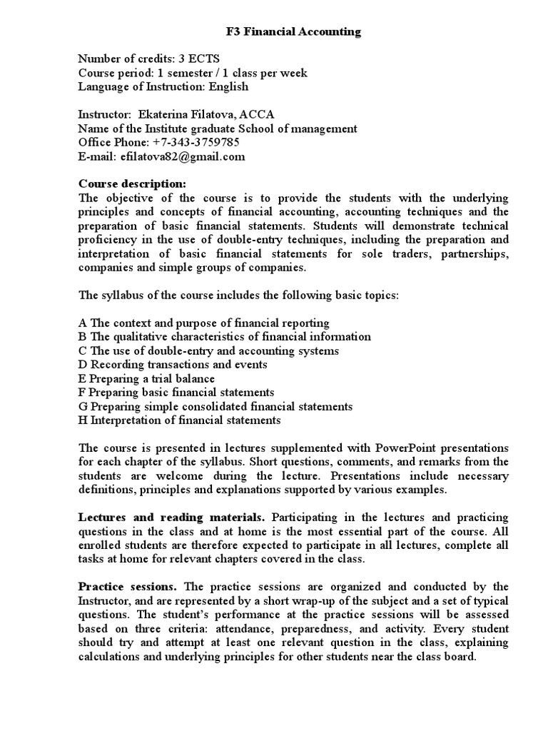 F3 Financial Accounting | PDF | Financial Accounting | Accounting