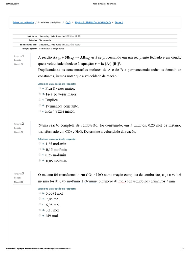 Exercicios De Quimica Geral Pdf Materiais Química