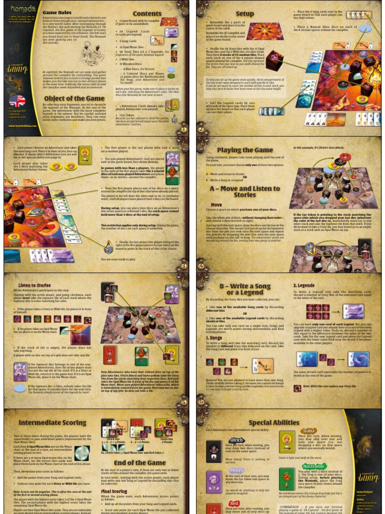 Nomads Rules EN | PDF | Tabletop Games