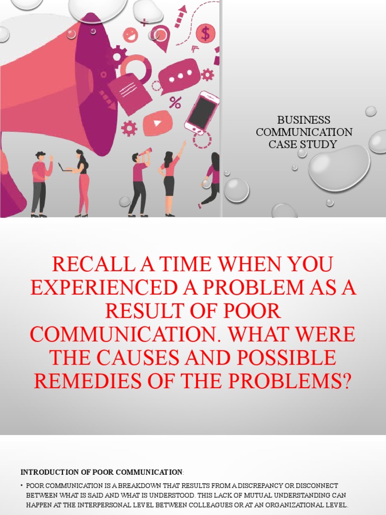 Business Communication Case Study | PDF | Body Language | Nonverbal ...