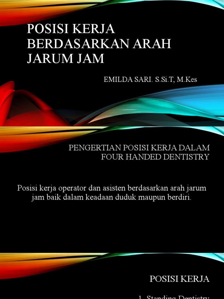 4.Posisi Kerja arah jarum jam | PDF