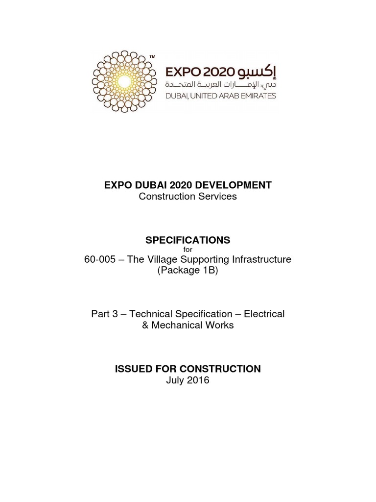 Part 3 - Technical Specs | PDF | Electrical Wiring | Specification (Technical Standard)