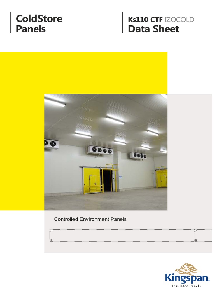 Coldstore Panels Data Sheet: Ks110 CTF | PDF
