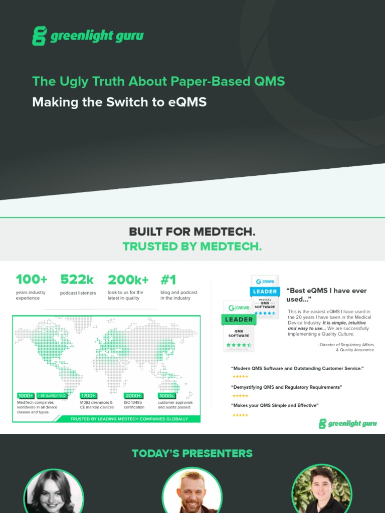 The Ugly Truth About Paper-Based QMS - Making The Switch To eQMS | PDF | Quality Management ...