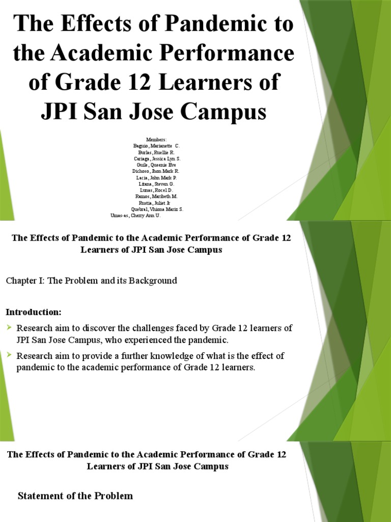 Pandemic Impact on JPI San Jose Students | PDF | Methodology ...