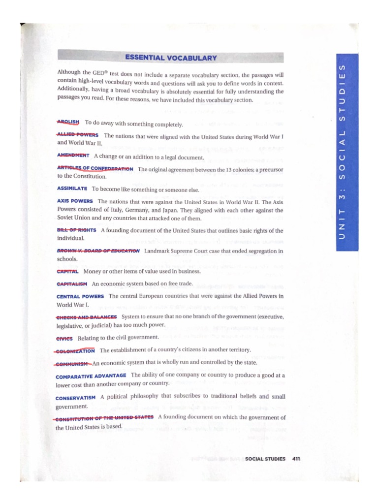 Essential Vocabulary | PDF