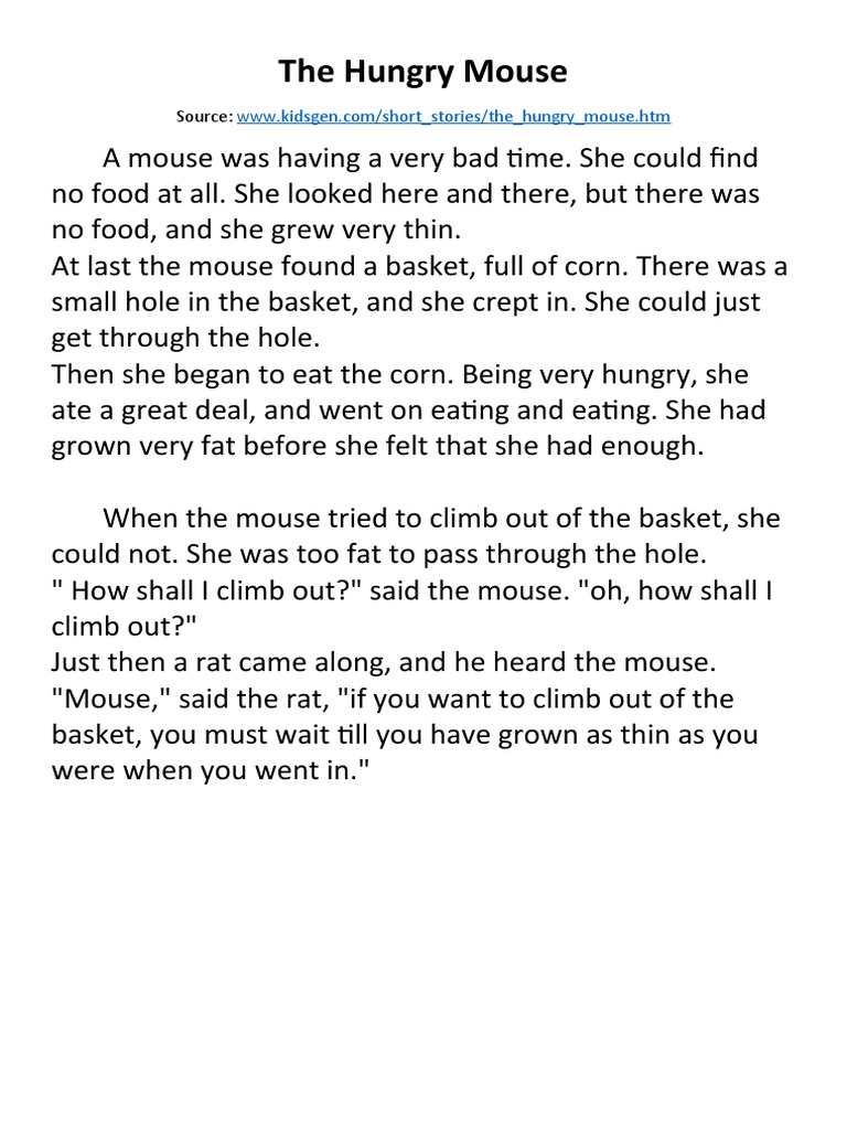The Hungry Mouse | PDF