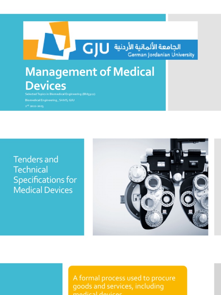 Lecture7 Introduction To Medical Devices Management Pdf
