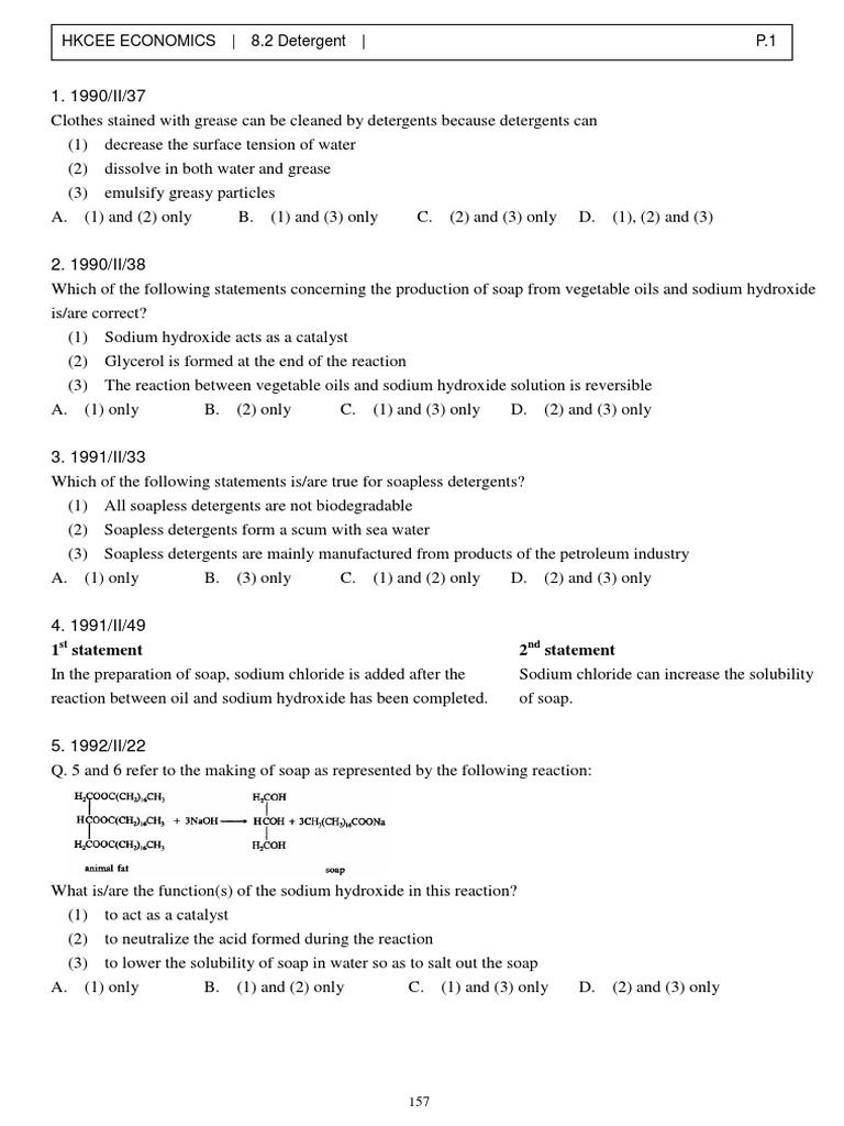 Detergent | PDF | Soap | Detergent