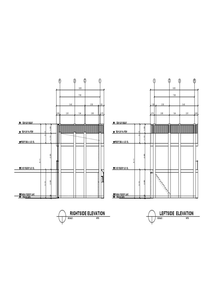 Left and Rightside Elevation | PDF | Structural Engineering | Building