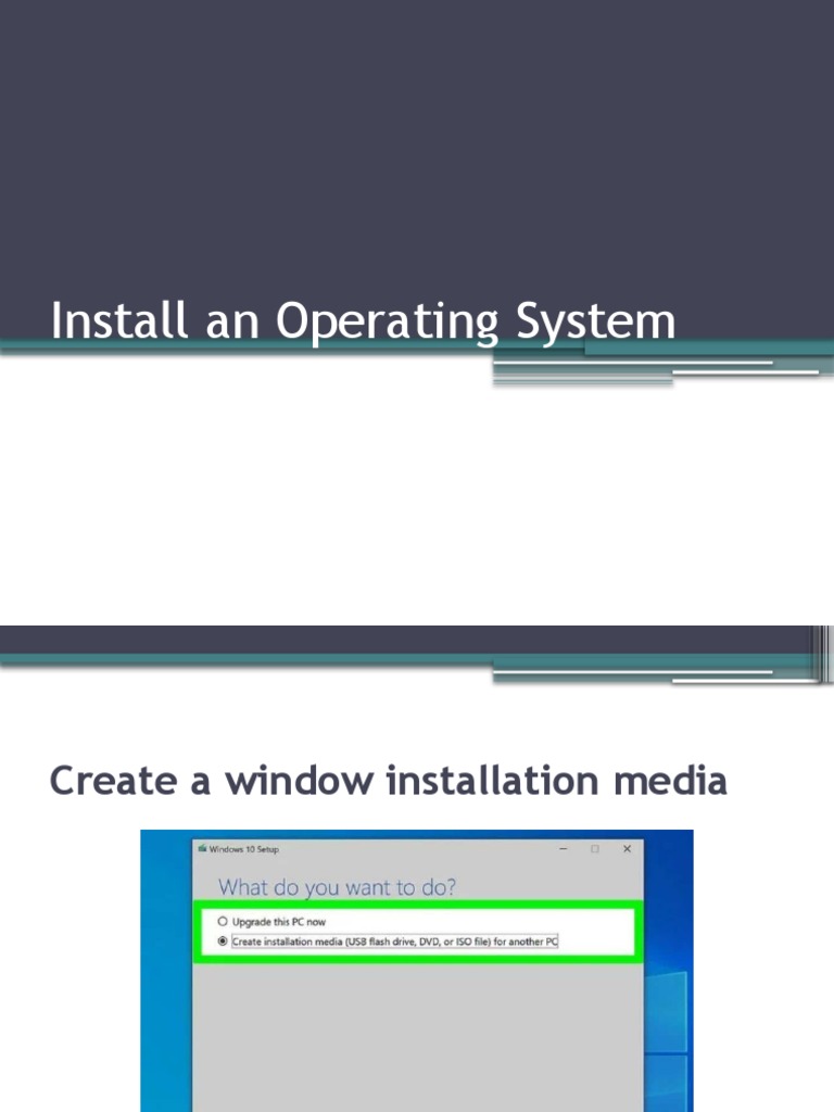 Install An Operating System | PDF