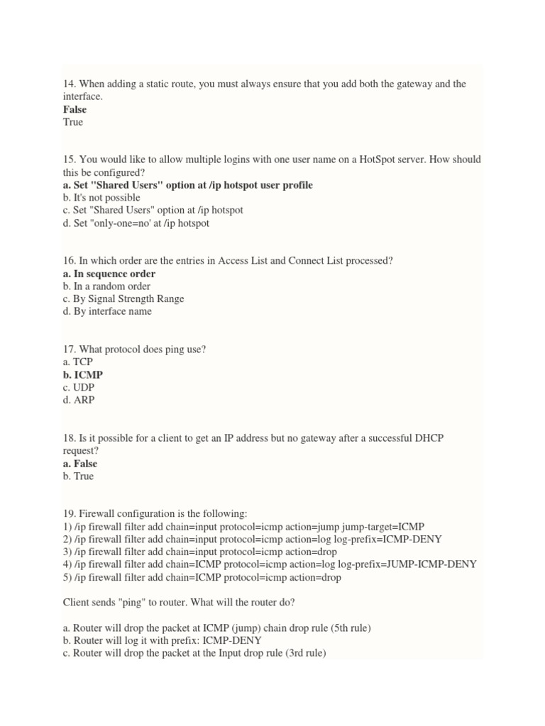 kupdf.com_mikrotik-mtcna-test-16-20 | PDF | Ip Address | Router (Computing)