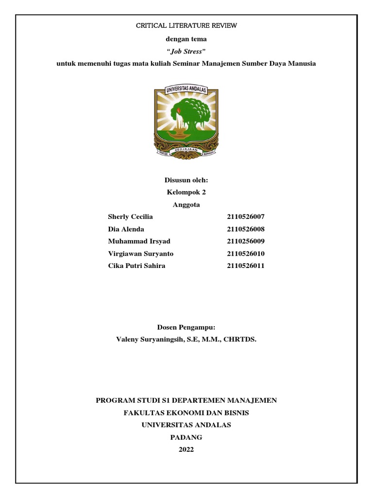 KEL 2 MSDM - Stress Kerja | PDF