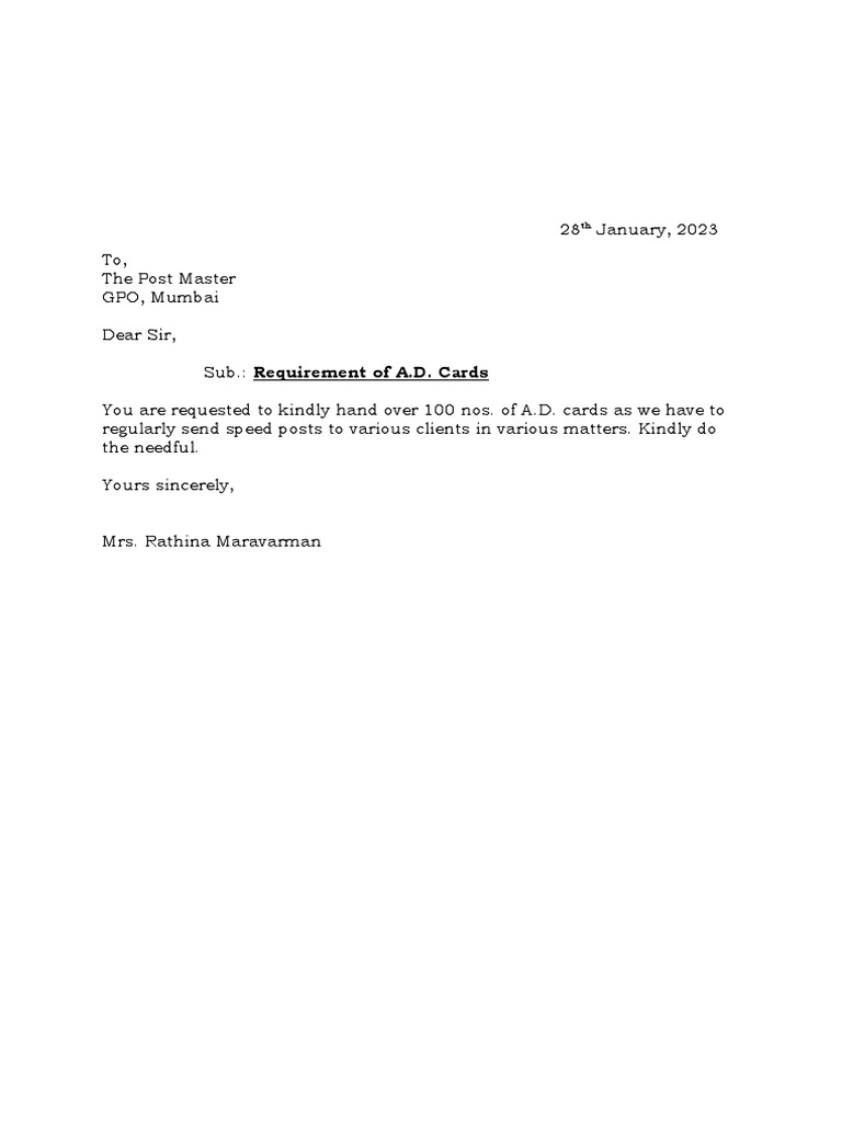 Letter For LIC | PDF