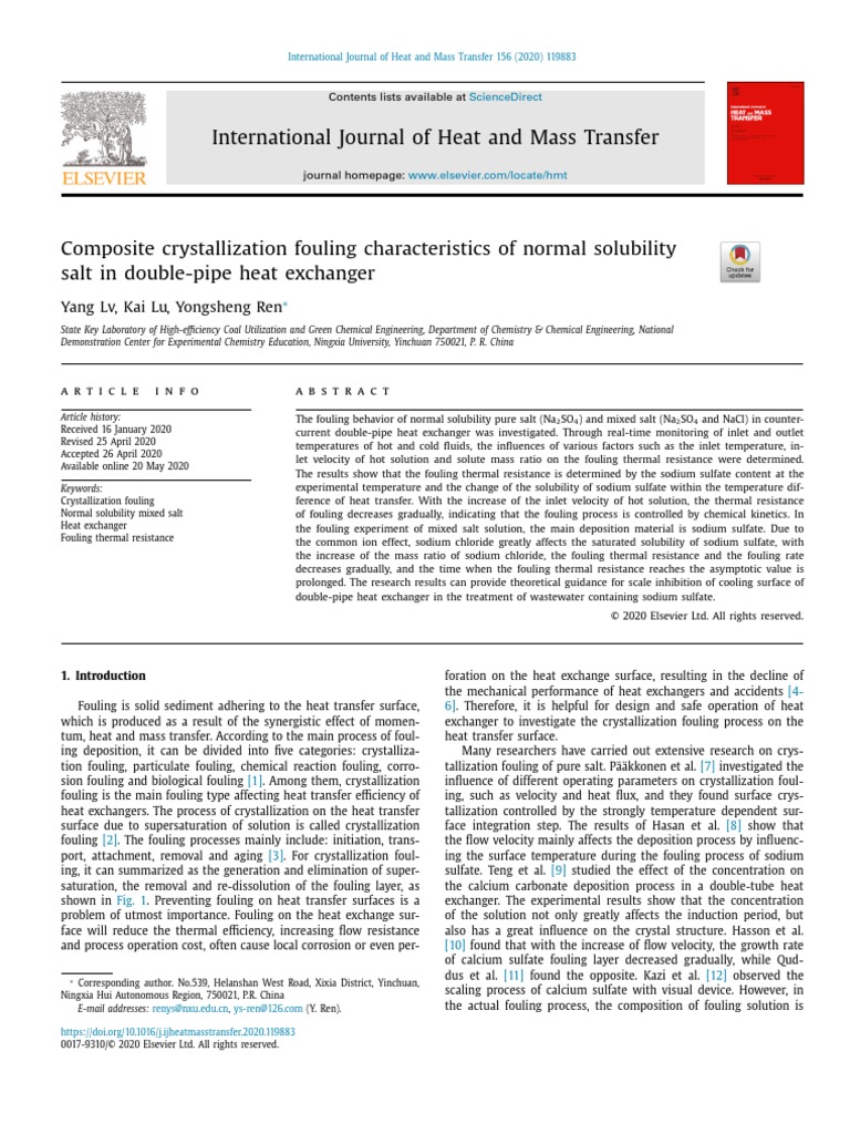 Double Pipe | PDF | Solubility | Crystallization