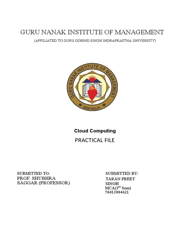 Cloud Computing File | PDF | Cloud Computing | Microsoft Azure