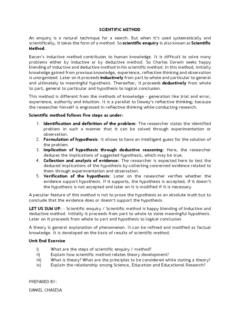 Scientific Method | PDF | Scientific Method | Hypothesis