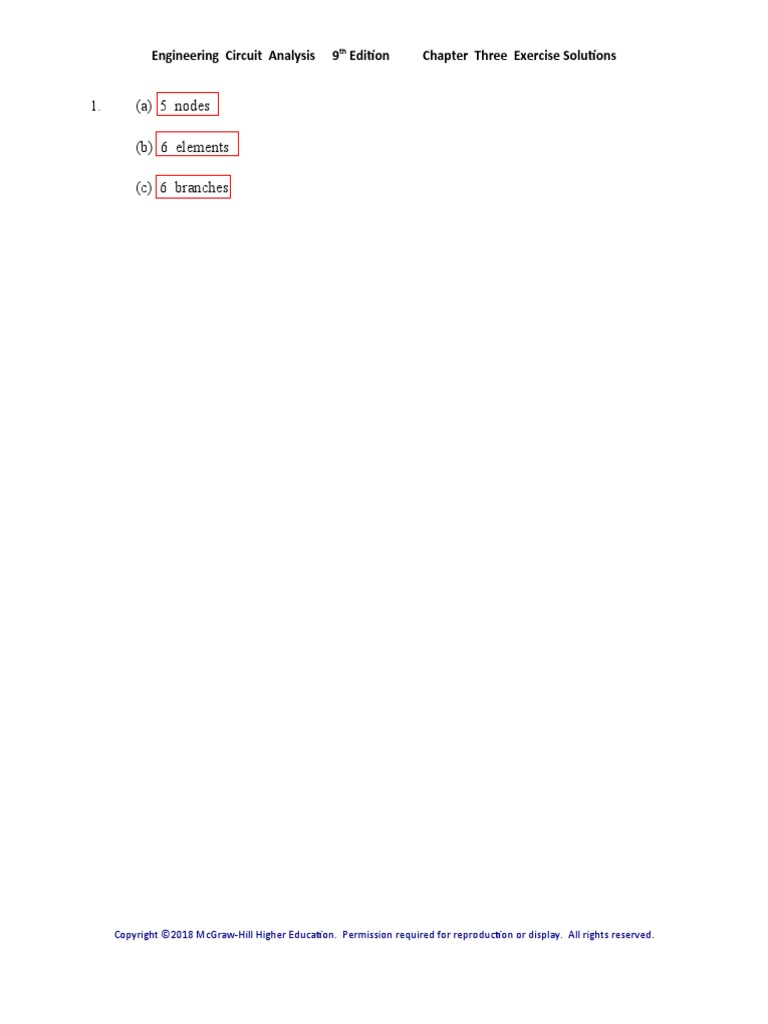 Solutions CH 03 | PDF | Network Analysis (Electrical Circuits ...