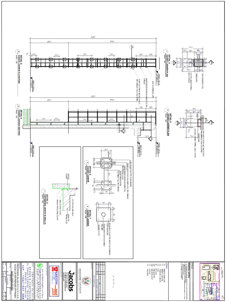 Stp-345-Ee-Cd-Hr-01 Caged Ladder Details | PDF