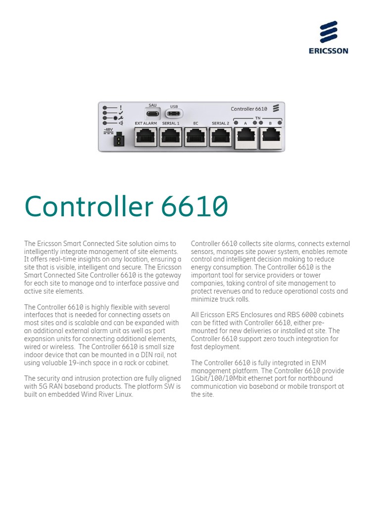Controller 6610 Data Sheet | PDF | Computer Engineering | Computing