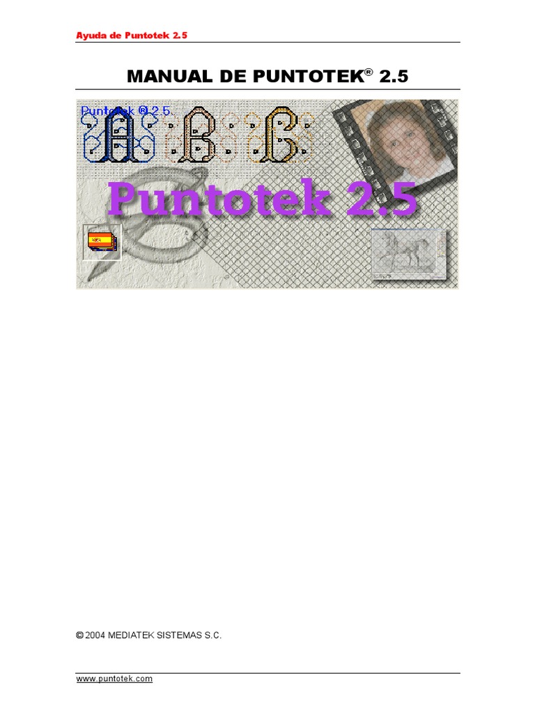 Manual de Puntotek v2.5 (Punto de Cruz) | PDF | Ventana (informática ...