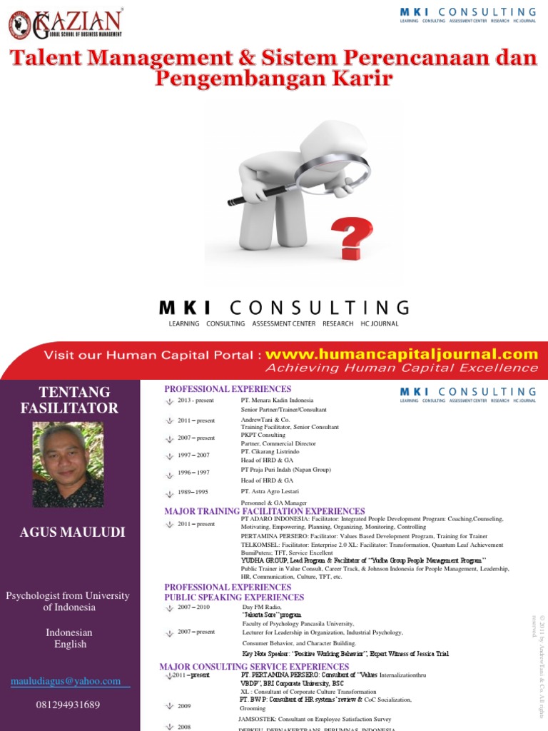 Sesi 5 CHRMP - Talent Mgt. & Sistem Perencanaan Dan Pengembangan Karir, Rev.03 | PDF ...