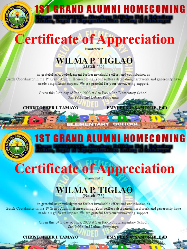 Alumni Certificates | PDF