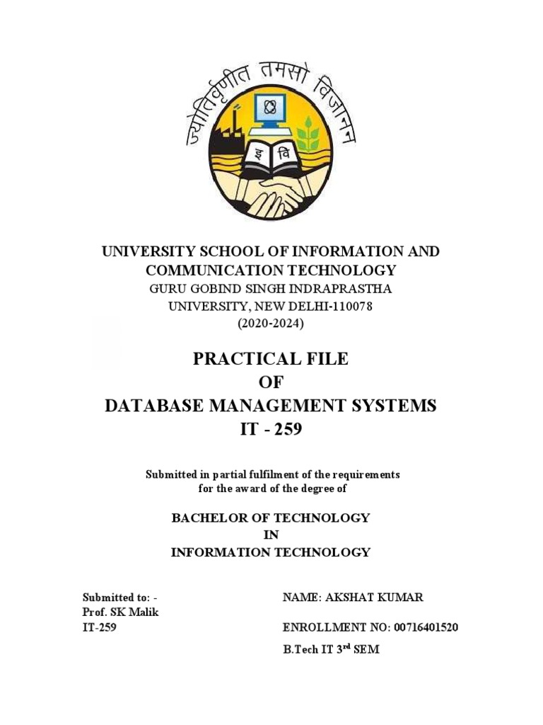 DBMS Lab File | PDF | Sql | Databases DBMS Lab File | PDF | Sql | Databases