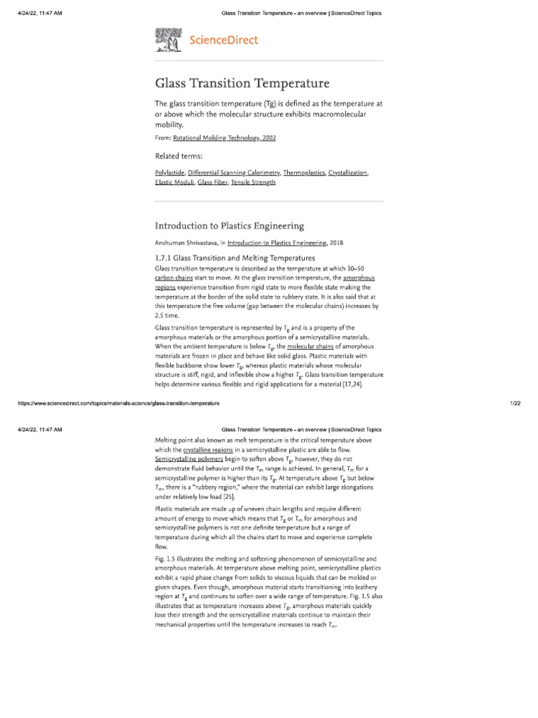 GlassTransition Temperature (TG) | PDF