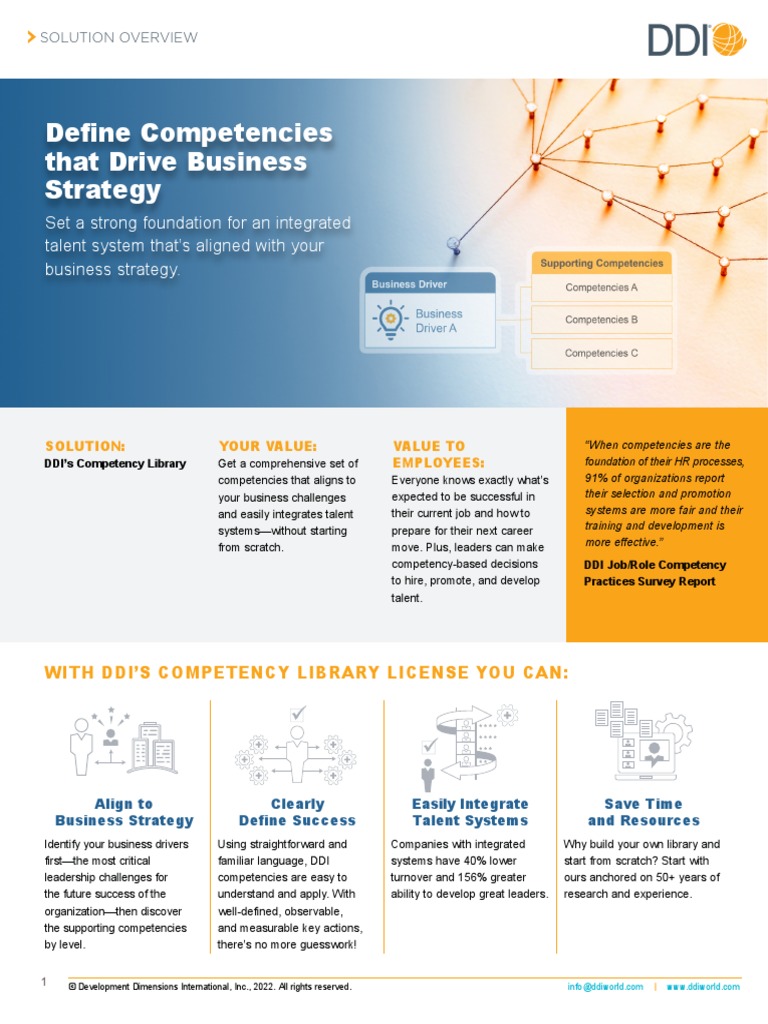 Competency Library Solution Overview | PDF | Strategic Management | Leadership