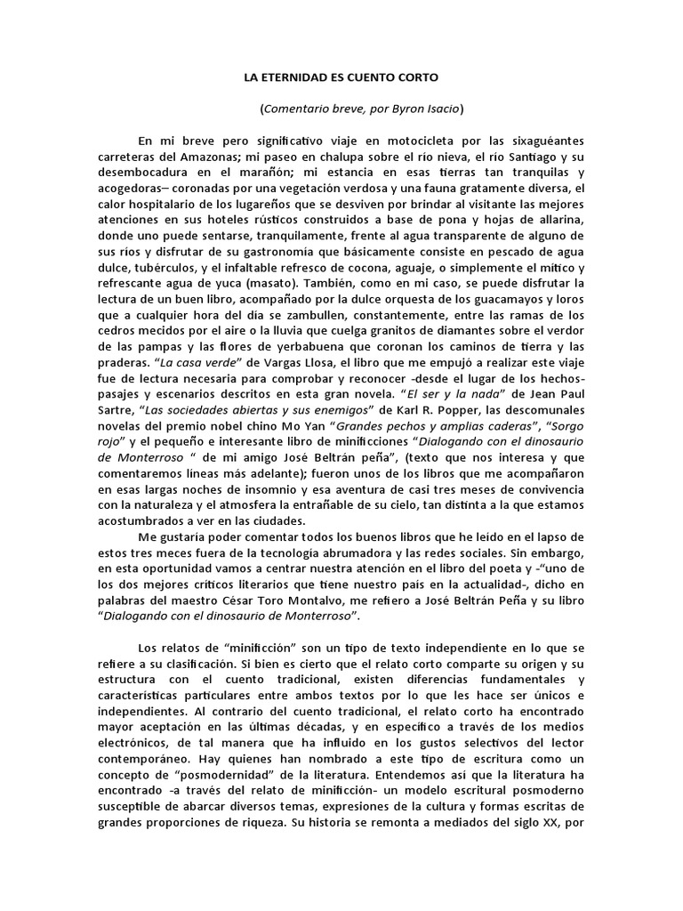 La Eternidad Es Un Cuento Corto | PDF | Hora | Immanuel Kant