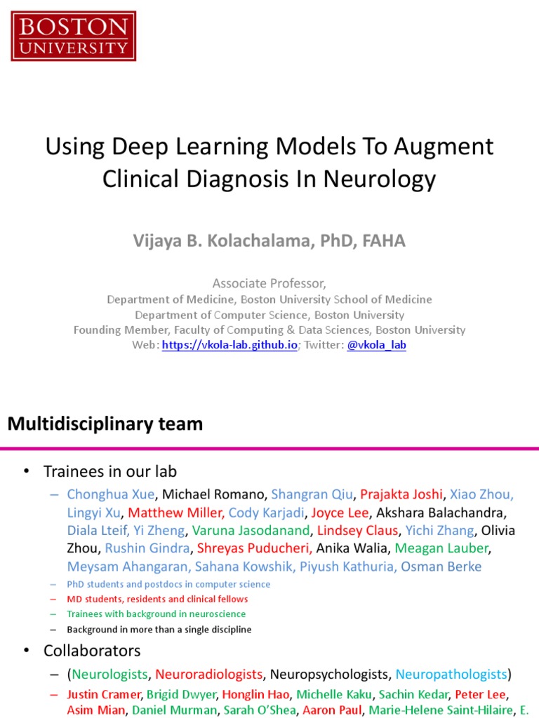 Kolachalama AAN 2023 | PDF | Dementia | Neurology