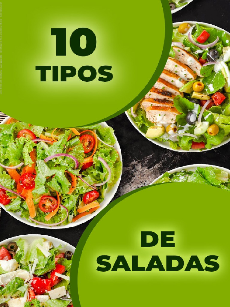 10 Tipos de Saladas | PDF | Autor | Tomate