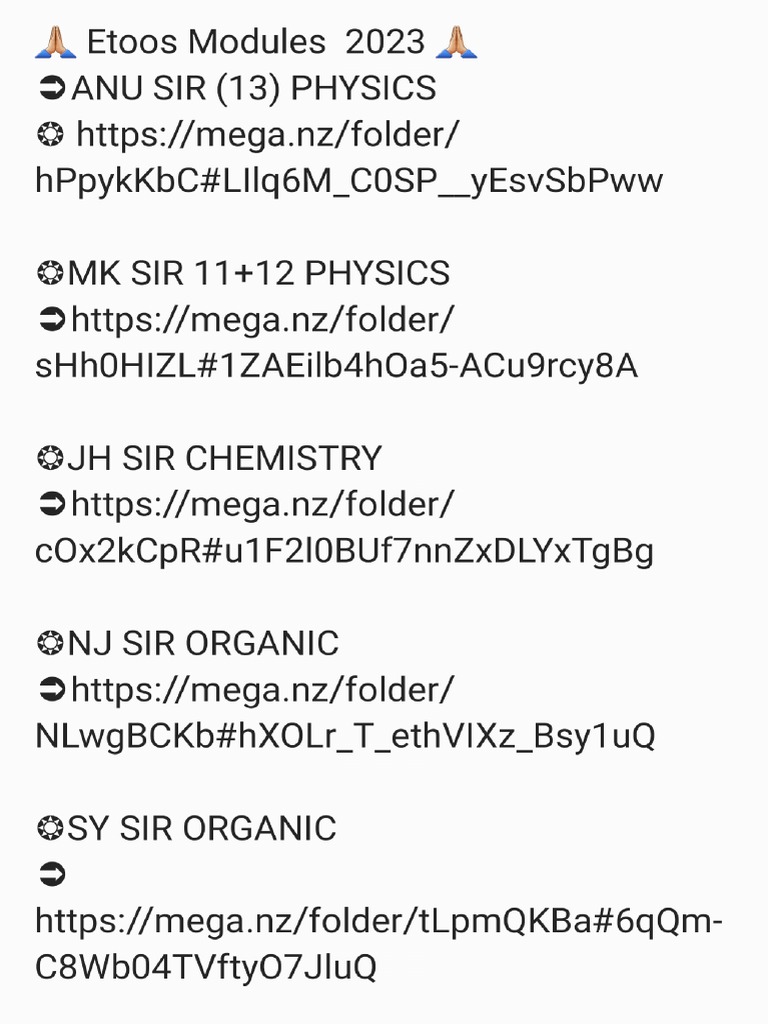 ETOOS Latest Modules | PDF ETOOS Latest Modules | PDF