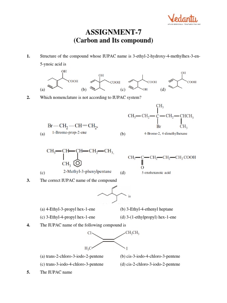 IUPAC Naming of Organic Compounds | PDF | Methyl Group | Acetic Acid