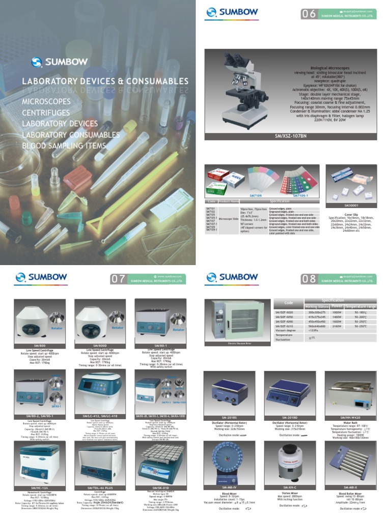 Laboratory Devices and Consumables Guide | PDF | Laboratory Equipment ...