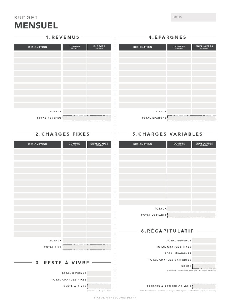 Budget Planner | PDF