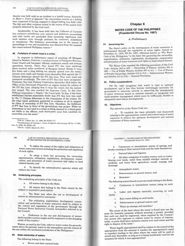 Environmental Law & Water Code | PDF | Water | River