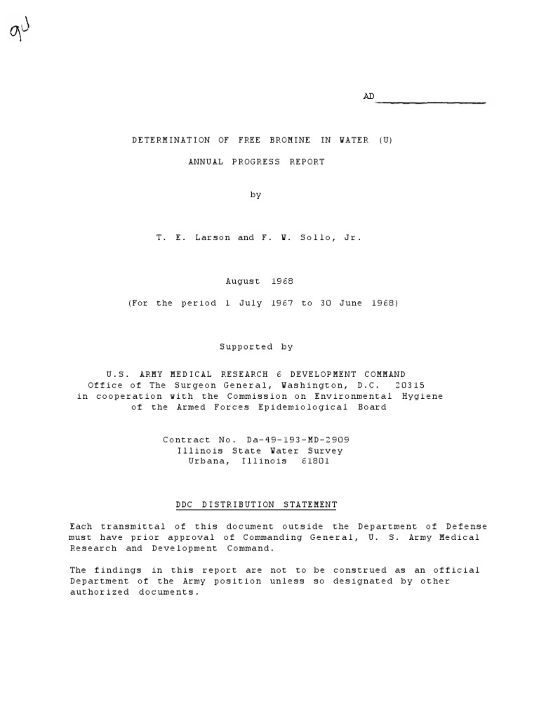 Free Bromine DPD Method & Others | PDF | Chemistry | Titration