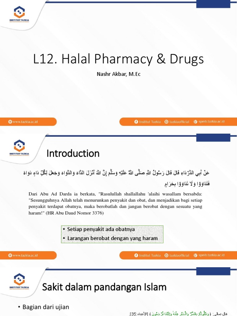 L12 Halal Pharmacy Drugs | PDF