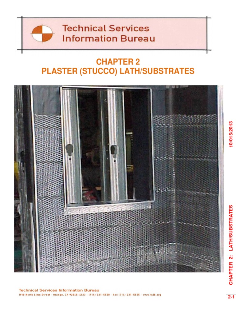 Plaster and Stucco Lath Installation Guide | PDF | Plaster | Framing ...