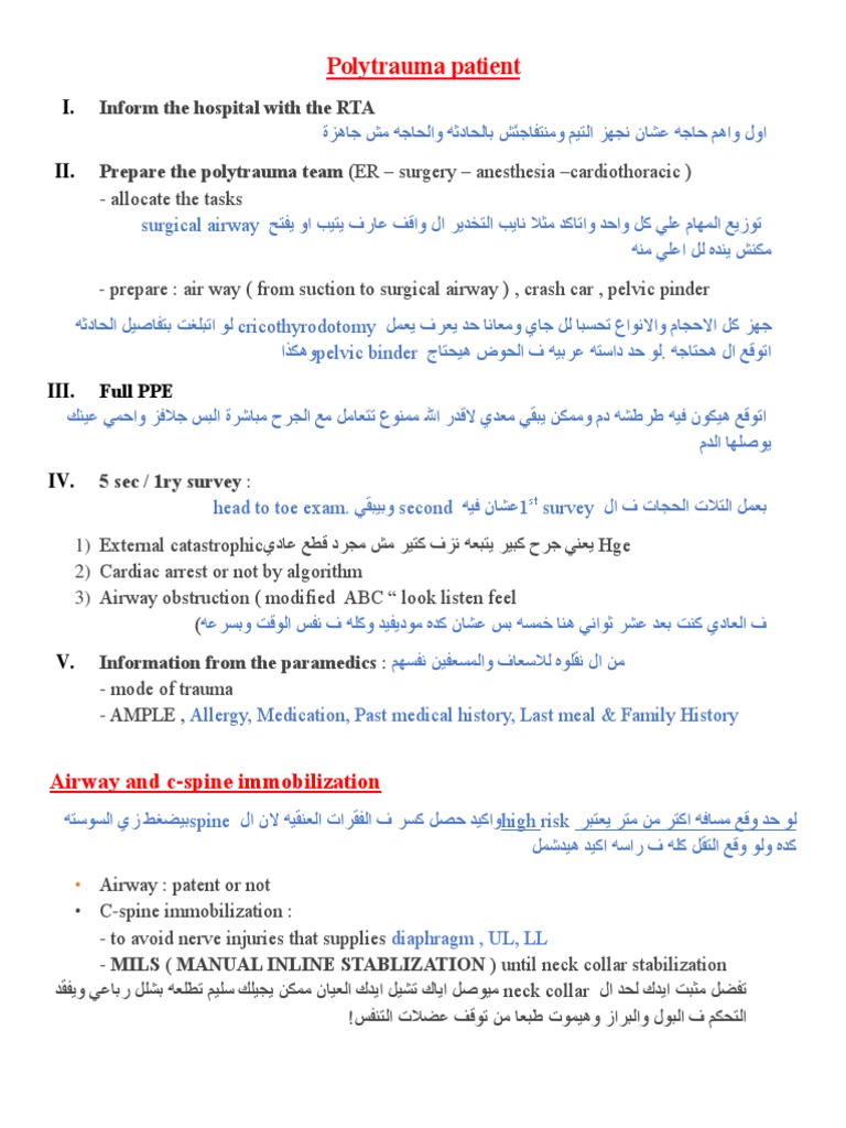 Polytrauma Patient | PDF