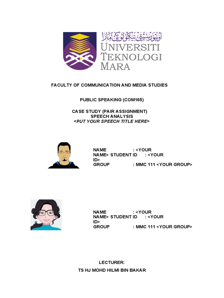 Speech Analysis Case Study Guide | PDF | Career & Growth