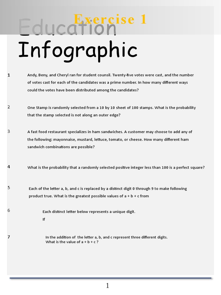 WMI Exercise 1 | PDF | Mathematics | Mathematical Notation