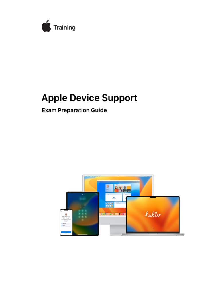 Apple Device Support Exam Prep Guide | PDF | Computers